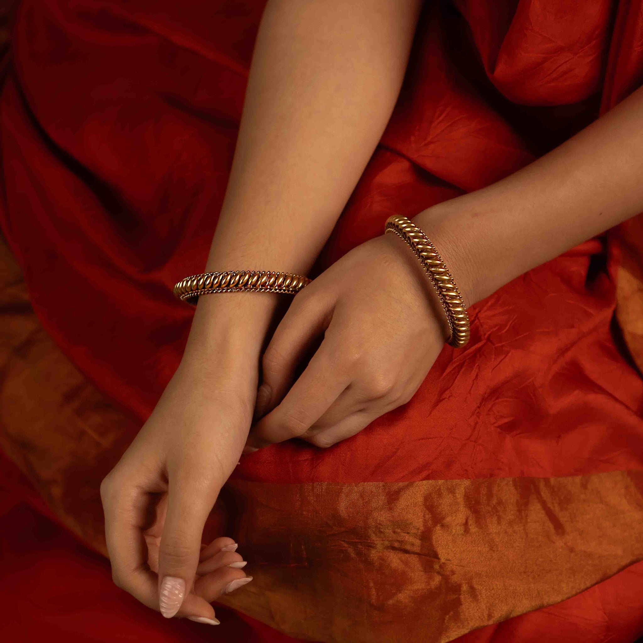 Shop Chandphool Traditional Silver Bangle Online Chennai